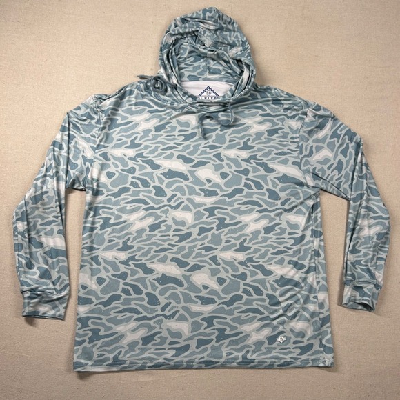BURLEBO | Shirts | Burlebo Hoodie Mens Xl Camouflage Upf Performance ...